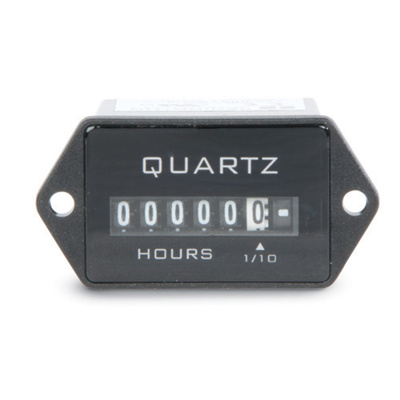 Trumeter Hour Meter, 2-Hole Rectangular, 90 to 240 VAC, 722-0001 ...