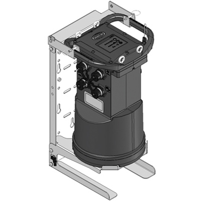 Hach Wall Mount Bracket with Power Supply Shelf for FL900 Flow Logger, 304 Stainless Steel ...