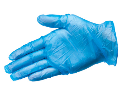Microflex® Blue Vinyl Gloves, 2.8 Mil Thick, Small, 100/Box, V28 ...