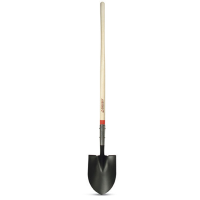 Nupla® Round Point, Open Back Shovel, 48" Fiberglass Handle ...