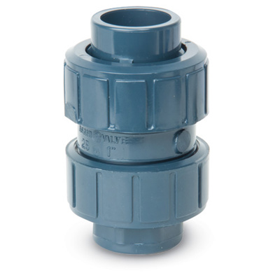 Ball Check Valve 1-1/2" Asahi SOC/THRD, True Union PVC/Viton ...