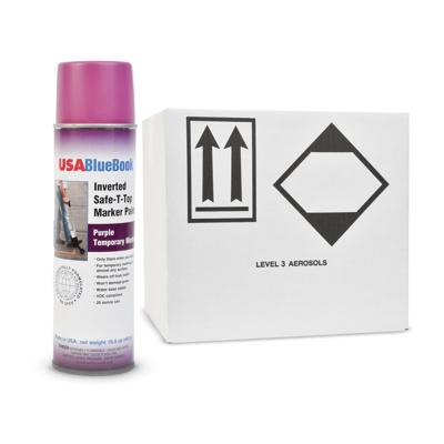 USABlueBook® Temporary Upside Down Marking Paint, Purple, 20-oz Cans ...