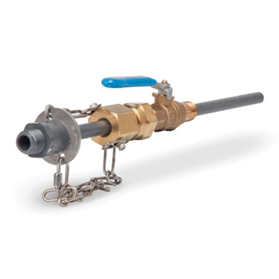 SAF-T-FLO™ 1/2"NPT(M) Retractable Ball-Valve Style Injection Quill, 1/4 ...