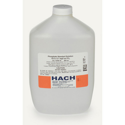 Hach Phosphate Standard Solution, 10mg/L, 946mL, 14204-16 | USABlueBook.com