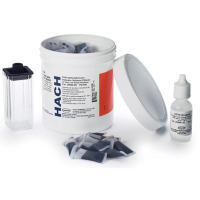 Hach Hardness (ULR) Reagent Set, Solution Pillows, 100 Tests, 2603100 ...