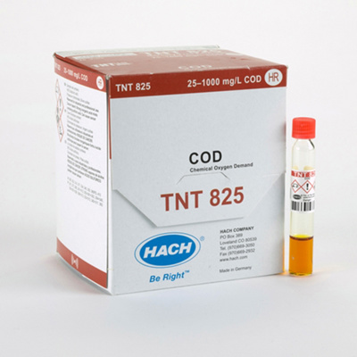 Hach TNTplus® COD Vial Test, Mercury-Free, High Range, 25 to 1000 mg/L ...