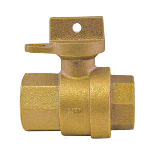 A.Y. MCDONALD Ball Curb Stop with Lock wing, 3/4" x 5/8" x 3/4", NPT(F ...