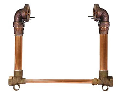 A.Y. MCDONALD Meter Setter, 2" FLG x 2" NPT(F) x 15"H, Lead Free, 720 ...