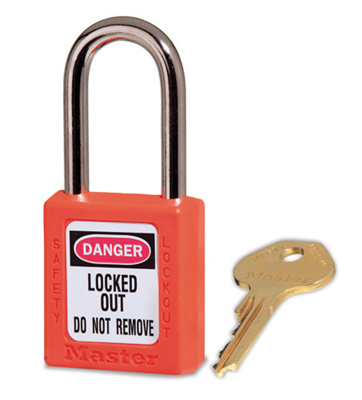 Master Lock® Safety Lockout Padlock, Keyed Different, Orange ...