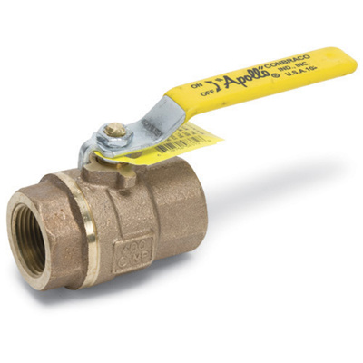 Apollo 77CLF-A Lead-Free Bronze Ball Valve, 1-1/4" NPT, 77CLF-106-01A ...