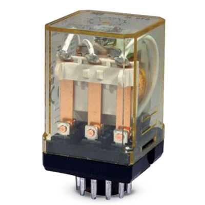 General-Purpose Relay, 24 VDC, 11 Pin, 3PDT, RR3PA-UL-DC24V ...