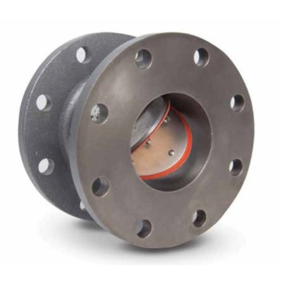 U.S. Valve Blower Check Valve, CS/Alum/Silicone, 4" Raised Face FLG, 4 ...