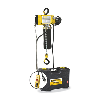 OZ Lifting Electric Chain Hoist, 1000-lb Cap w/ 20 ft of Lift, OZ1000EC ...