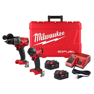 Milwaukee® M18 FUEL™ Two-Piece Combo Kit Hammer Drill and Hex Impact ...