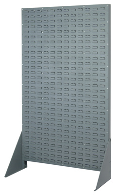 Quantum® Storage Systems Free-Standing Louvered Rack, Gray, 12-1/2"D x ...