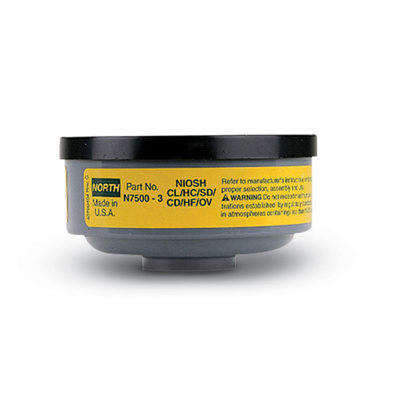 North Organic Vapor & Acid Gas Cartridge with P100 Filter, 2/PK ...