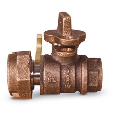 A.Y. MCDONALD Straight Meter Valve with Telescoping 3/4" Meter Swivel ...