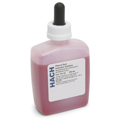 Hach Phenol Red Indicator Solution, 100mL, 21132 | USABlueBook.com