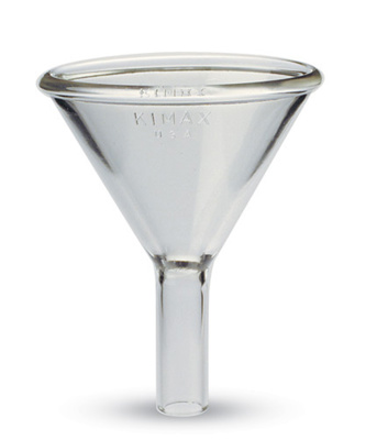 DWK Life Sciences (Kimble®) Kimax® Funnel, Wide-Stem, Glass, 100 mm Dia ...