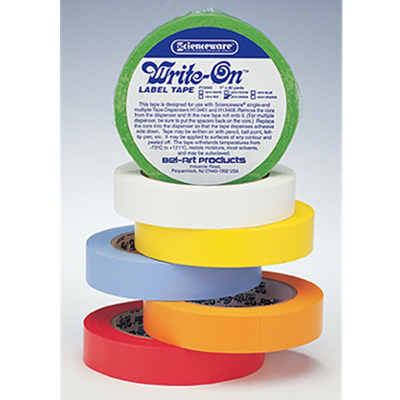 Write-On™ Label Tape-Rainbow Pack, 3/4"W x 40 Yards | USABlueBook.com