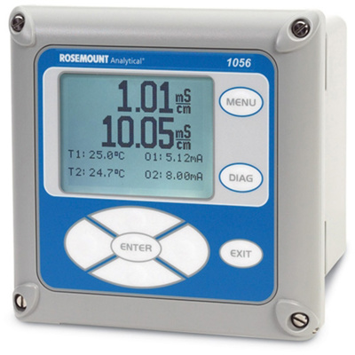 Rosemount® Analytical 1056 2-Input Free Chlorine Analyzer, 1056-03-24 ...