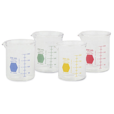 Kimble Griffin Beaker, Low Form, Green, 400 mL, 14000G-400 ...
