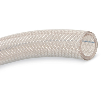 Clear Braided PVC Hose, NSF-51 Certified, 3/8" ID x 25' Roll ...