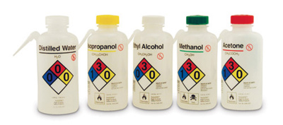 Nalgene Distilled Water Safety Wash Bottles, 500 mL, 4/pk | USABlueBook.com