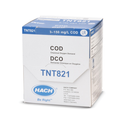 Hach TNTplus® COD Vial Test, Low Range, 3 to 150 mg/L, 150 Tests ...