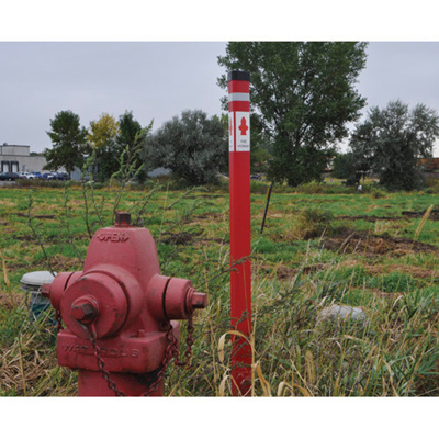 Standard Triview Hydrant Marking Post | USABlueBook.com