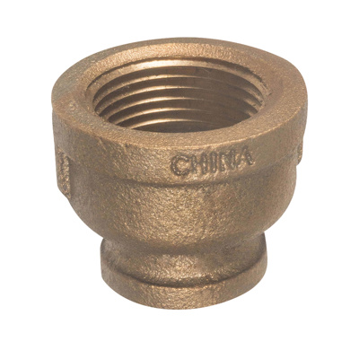 Lead-Free Brass Reducer Coupling, 2" x 1" NPT | USABlueBook.com