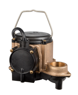 Little Giant® Heavy-Duty Sump Pump, Bronze, Automatic, Bronze, 1/3 hp ...