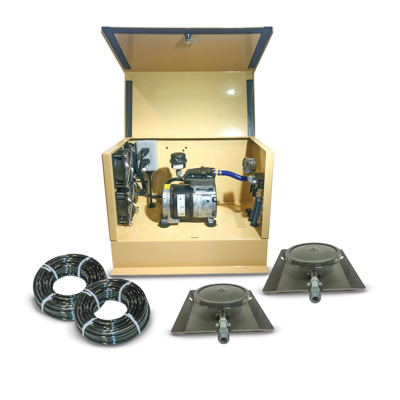 Deep Pond Electric Aerator OWS AerMaster Pro 6, 1/2 hp, 115V, Three Single Disc Diffusers ...