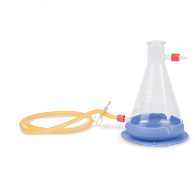 Glass Vacuum Flask, 1L, with Drain and No-Slip Holder | USABlueBook.com