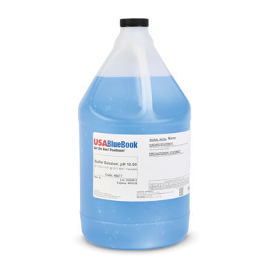 Hach pH Buffer 10.01, (Blue) 4 L, 2283656 | USABlueBook.com