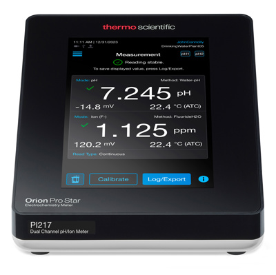 Thermo Scientific™ Orion™ Pro Star PI217 Dual-Channel pH/ISE Benchtop Meter Kit with ROSS Ultra ...