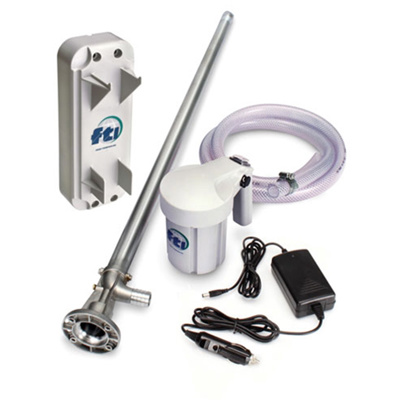 FTI EF Drum Pump Kit, 48" SS Tube, 12V Rechargeable Motor, DEFS101 | USABlueBook.com
