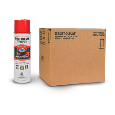 (OR) Rust-Oleum Inverted Paint, Safety Red, 20oz Can, Case/12, 203038 ...