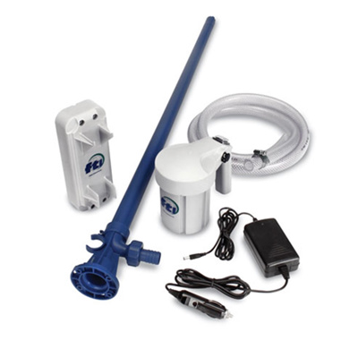 FTI EF Drum Pump Kit, 40" Polypropylene Tube, 12V Rechargeable Motor, DEFP068 | USABlueBook.com