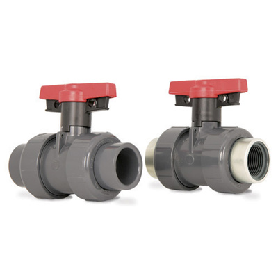 Ball Valve, 1-1/2"SOC/THD PVC/EPDM Series 2000 | USABlueBook.com