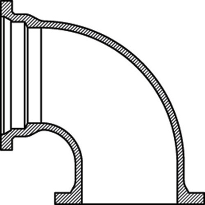 6'' Ductile Iron Bend 90 Degree MJ X FL | USABlueBook.com