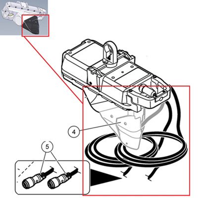 Hach SVS Sensor & Cable with Connector, 100'L, for FLO-DAR to FL900 ...