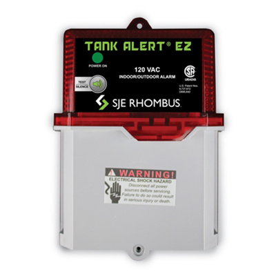 SJE Rhombus Tank Alert® EZ Outdoor High-Level Alarm System (Panel Only ...