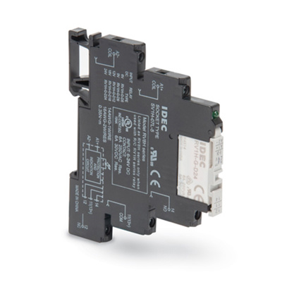 IDEC 6-mm Mechanical Relay, 24 VDC, Spring-Clamp Terminal, RV8H-S-D24 ...