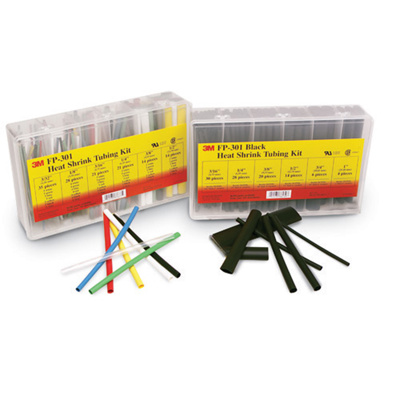 3M FP301 Heat Shrink Tubing Kit, 133 pc, Assorted Colors ...
