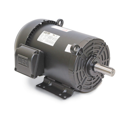 WEG TEFC Motor w/ Base, 1 PH, 1.5 HP, 3600 RPM, F143/5T Frame, 115/208 ...