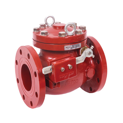 AWWA Lever & Weight Swing Check Valve, 16-in FLG | USABlueBook.com