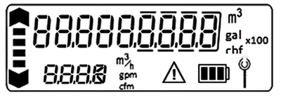 Zenner 8" ZSU Ultrasonic Bulk Water Meter, Direct Read Cubic Feet ...