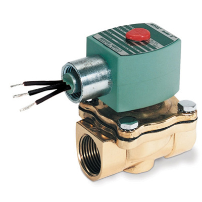 ASCO® Solenoid Valve, 2" NPT, Normally Closed, Brass Body, 8210G100 AC ...