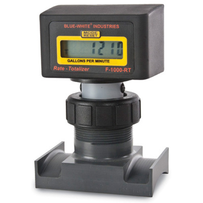 Blue-White® DIGI-METER® F-1000 Saddle-Mount Rate/Total Flowmeter, 1-1/2 ...